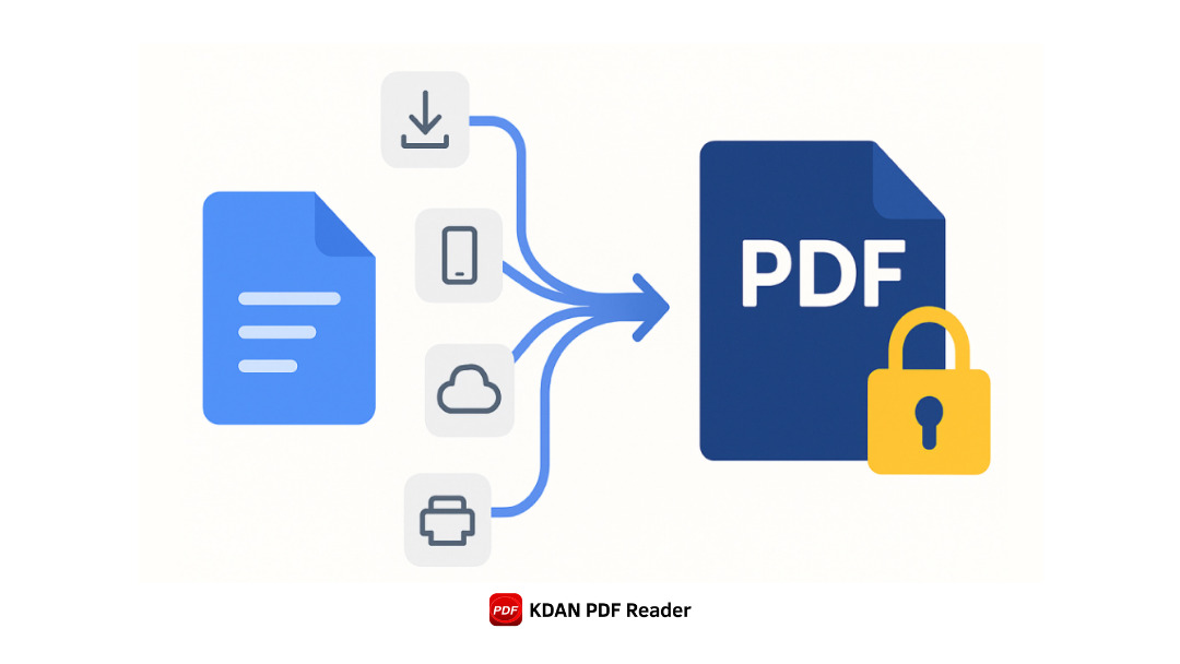 How to Convert Google Doc to PDF: Save a Google Doc as PDF - KDAN ...